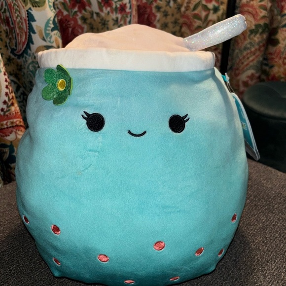 Squishmallows | Toys | Squishmallow Teal Boba Plush | Poshmark